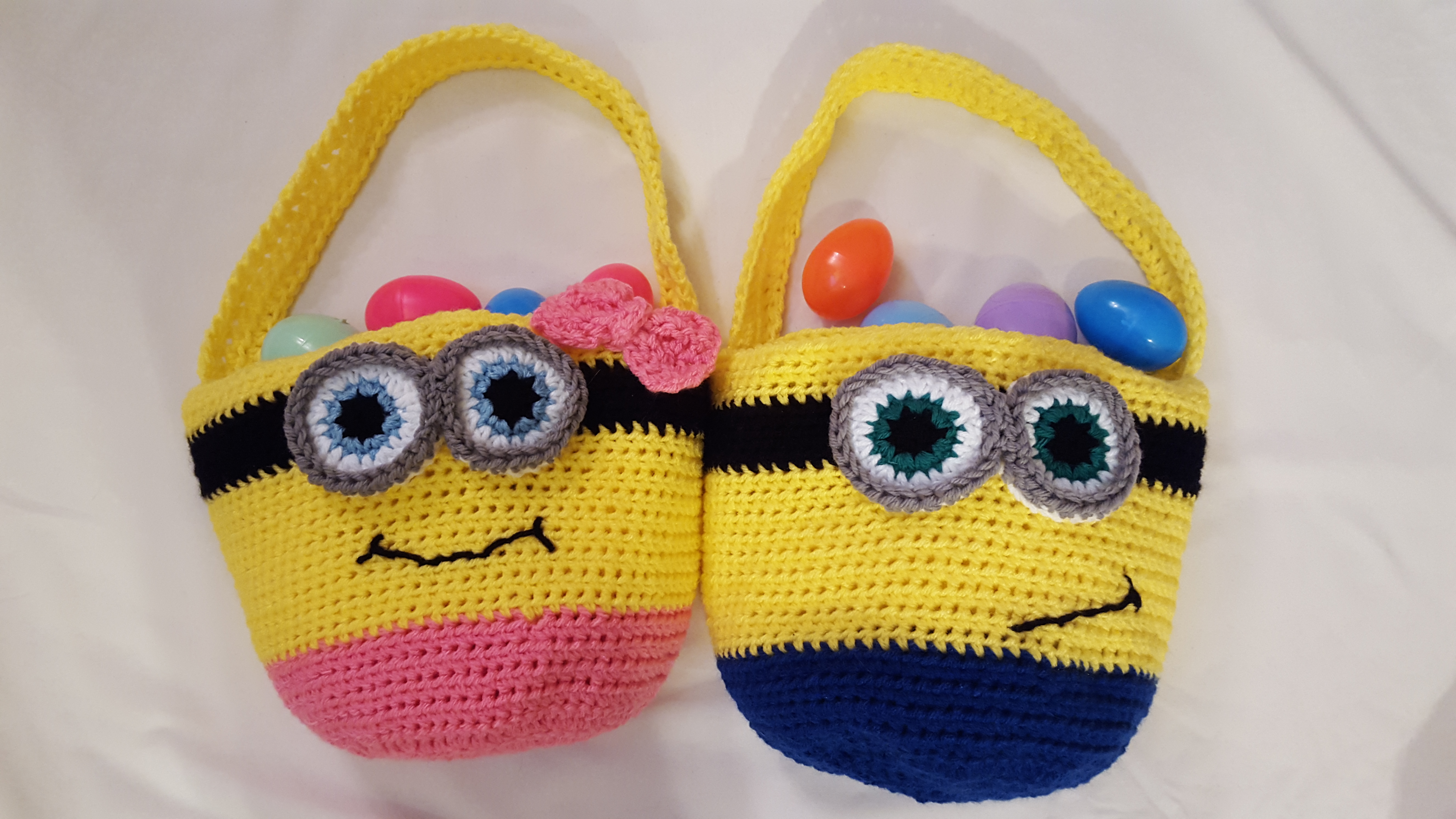 Crochet Minion-inspired Basket Pattern Jaded Spade Creations