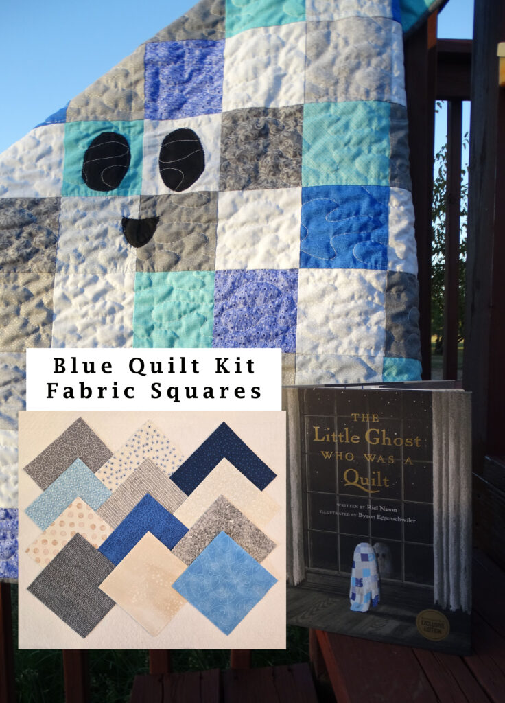 Little Ghost Who Was a Quilt Kit - Blue - Jaded Spade Creations